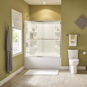 American Standard 2573202.020 Studio 60x30-Inch Bathtub - Above Floor Rough-in with Built-in Apron - Left Drain, White