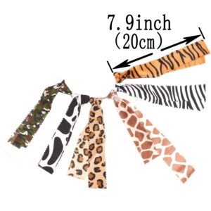 Jungle Safari High-Chair Banner Party Supplies - African Zoo Animal Wild One Birthday Baby Shower Party Banners Supplies Photo Booth Backdrop Props Decorations