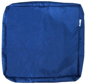 qqbed 2 pack outdoor patio chair pillow seat washable cushion covers 20"x18"x4" size - replacement covers only (20"x18"x4" 2 pack, navy)