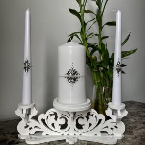 Magik Life Unity Candle Set for Wedding - Wedding Unity Set for Reception and Ceremony - Candle Sets - 6 Inch Pillar and 2 * 10 Inch Tapers