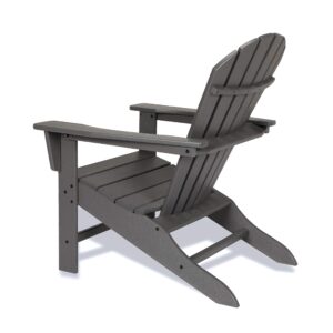 POLYWOOD South Beach 3-Piece Adirondack Chair Set with Side Table