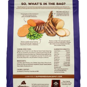 Supreme Source Grain Free Protein Dog Biscuits, Lamb Meal & Sweet Potato Recipe, 1 Pound Bag