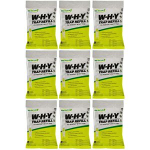 rescue! non-toxic wasp, hornet, yellowjacket trap (why trap) attractant refill - 2 week refill - 9 pack