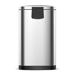 Birsppy Innovaze 10.6 Gal./40 Liter Stainless Steel Semi-Round Step-on Trash Can for Kitchen