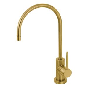 kingston brass ks8197nyl new york single-handle cold water filtration faucet, brushed brass, 14.13 x 5.88 x 1.69