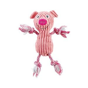 outward hound by charming pet ranch roperz pig plush squeaky dog toy