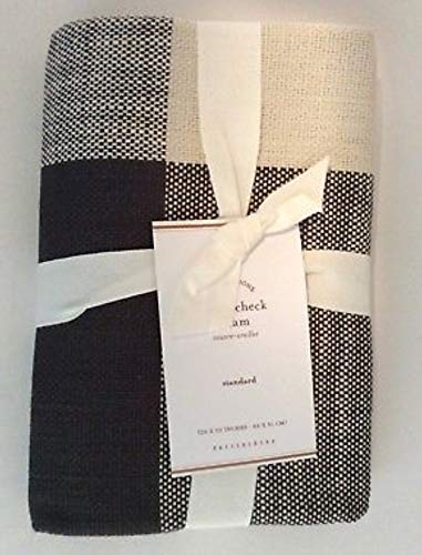 Pottery Barn Bryce Buffalo Check Duvet Cover Full/Queen & Two Standard Shams ~Charcoal~