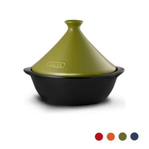 hankook chinaware korean steam pot (tagine steam pot) in olive (size l-9in) dinnerware, hankook dojagi