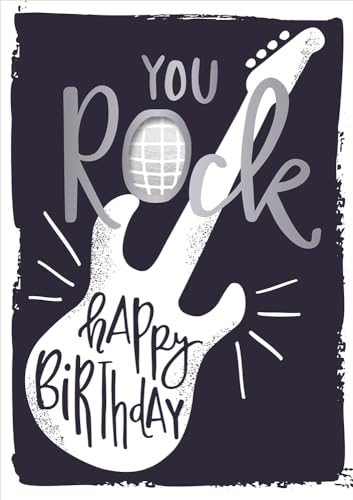 Grafik-Werkstatt The Original Birthday Card Music Card with Sound We Will Rock You