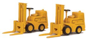 walthers scenemaster ho scale forklifts/warehouse vehicles (2-pack) yellow