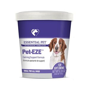 essential pet pet eze calming support soft chews for dogs, brown, one size