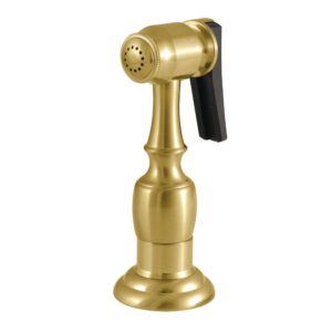 kingston brass kbspr7 kitchen faucet side sprayer, brushed brass