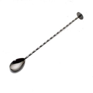 mixing bar spoon 10 inches 18/10 stainless steel spiral pattern morphine bartender whiskey cocktail shaker spoon