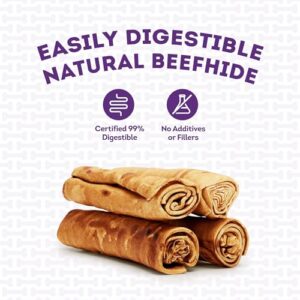 Treatly American Sourced Beefhide Rolls 6-7" Dog Chew Treats - Chicken Flavor, 4 Count/1 Pack