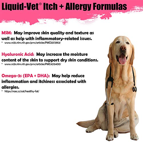 Liquid-Vet by COOL PET Holistics K9 Itch & Allergy Advanced Formula, Bacon Flavor, 32 oz