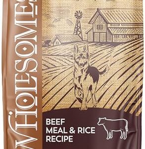 Wholesomes Beef Meal & Rice Whole Grain Dry Food for Adult Dogs (40 lb. Bag)