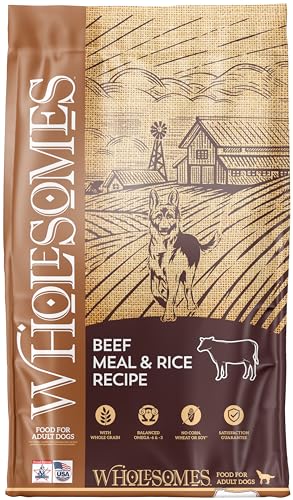 Wholesomes Beef Meal & Rice Whole Grain Dry Food for Adult Dogs (40 lb. Bag)