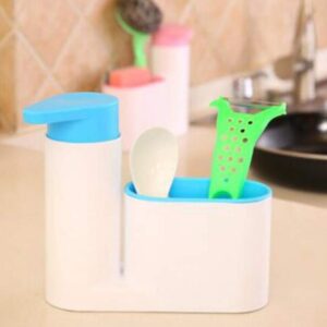 LUDSUY 1Pc Kitchen Bathroom Shelf Sink Dishwashing Spongeware Storage Shelves Desktop Dishwashing Sponge Bars Droop Storage Shelf,A