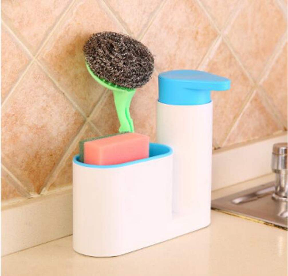 LUDSUY 1Pc Kitchen Bathroom Shelf Sink Dishwashing Spongeware Storage Shelves Desktop Dishwashing Sponge Bars Droop Storage Shelf,A