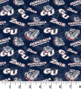 sykel enterprises gonzaga university cotton fabric with new tone on tone design newest pattern