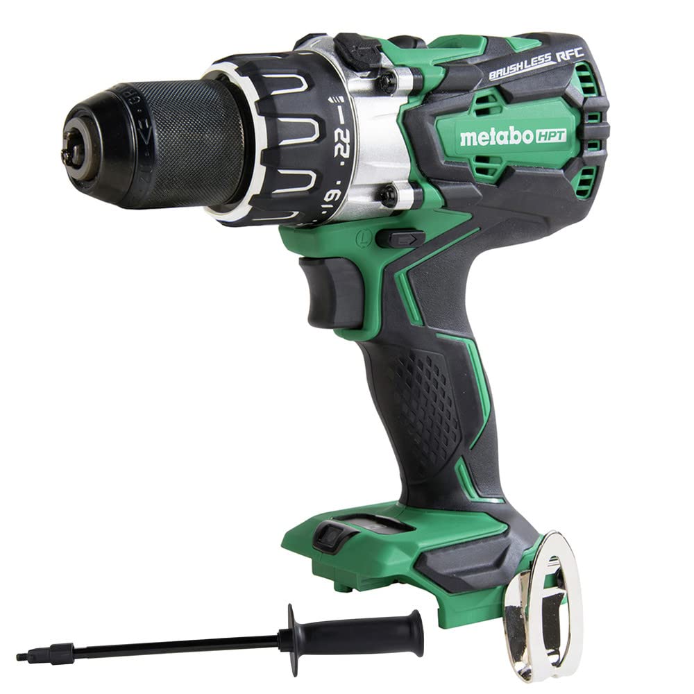 Metabo HPT 18V Cordless Brushless Driver Drill - Tool Only | No Battery | 1, 205 In/Lbs of Turning Torque | Reactive Force Control | 1/2" Keyless All-Metal Chuck | Lifetime Tool Warranty | DS18DBL2Q4