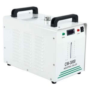 Homend 110V Industrial Water Chiller 9L Capacity CW-3000 Thermolysis Type Cooling Chiller for 60W 80W Laser Engraving Machine