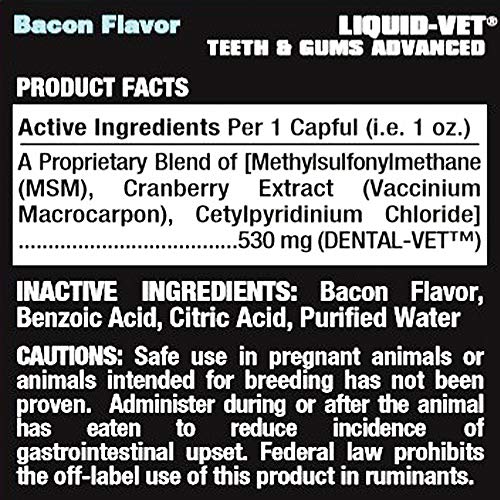 Liquid-Vet Advanced Teeth & Gums Supplements for Dogs | Dental Care for Dogs | Oral Mouth Care | Tartar + Plaque + Gingivitis