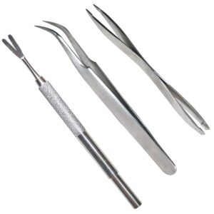 acronde 3 pack tick remover tool set stainless steel tick remover kit for cats and dogs