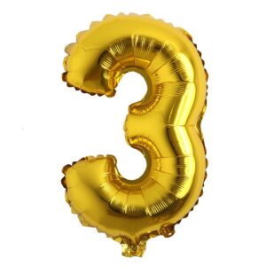 32 inch letter balloons gold alphabet number balloons foil mylar party wedding bachelorette birthday bridal shower graduation anniversary celebration decoration (32 inch 3 gold)