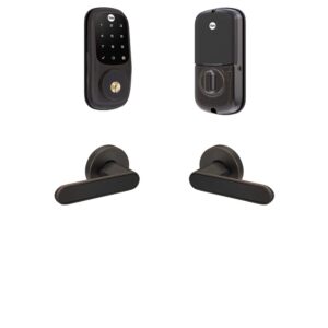 yale security b-yrd226-zw-kc-0bp yale assure lock z-wave kincaid works with ring alarm, smartthings, and wink smart touchscreen deadbolt with matching lever, oil rubbed bronze