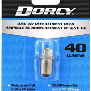 Dorcy 40-Lumen 4.5-6-Volt LED Replacement Bulb with 10-Year Lifespan, (41-1644) (2)