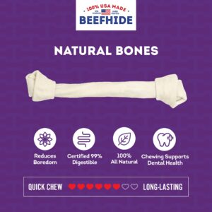 Treatly USA Beefhide Bones 15-17" Dog Chew Treats - Natural Flavor, 1 Count/1 Pack