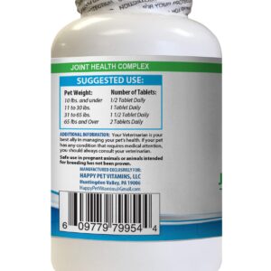 cat Supplements for Senior - PET Joint Health Complex with Turmeric - Dogs and Cats - MSM GLUCOSAMINE - Immune Boost - cat Liver Support - 1 Bottle (60 Tablets)