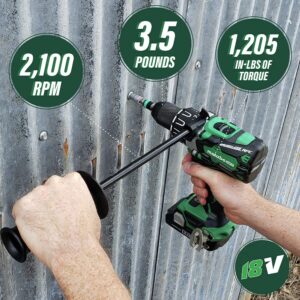 Metabo HPT 18V Cordless Brushless Driver Drill - Tool Only | No Battery | 1, 205 In/Lbs of Turning Torque | Reactive Force Control | 1/2" Keyless All-Metal Chuck | Lifetime Tool Warranty | DS18DBL2Q4