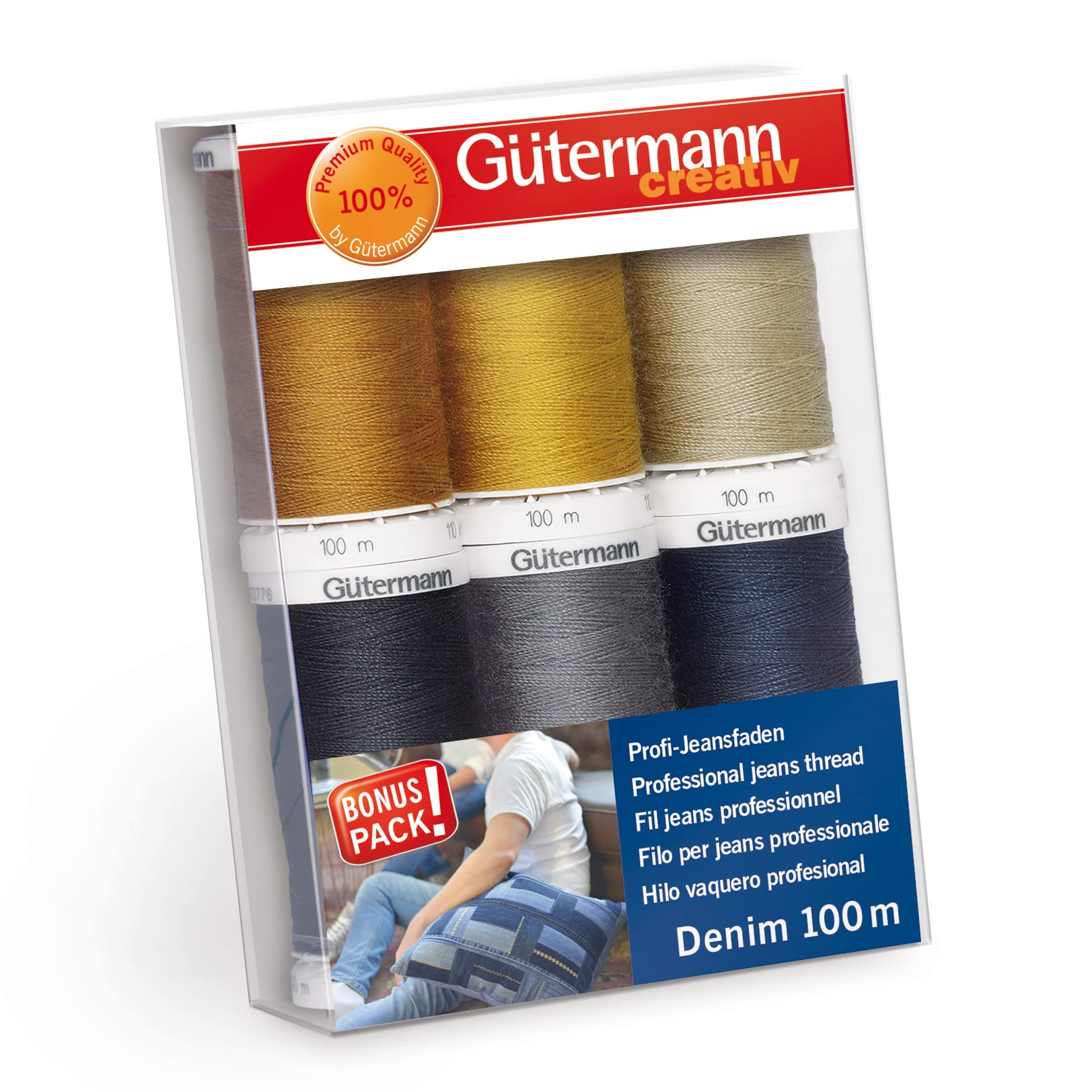 Gutermann Thread Denim 6 SPLS Denim Multicoloured