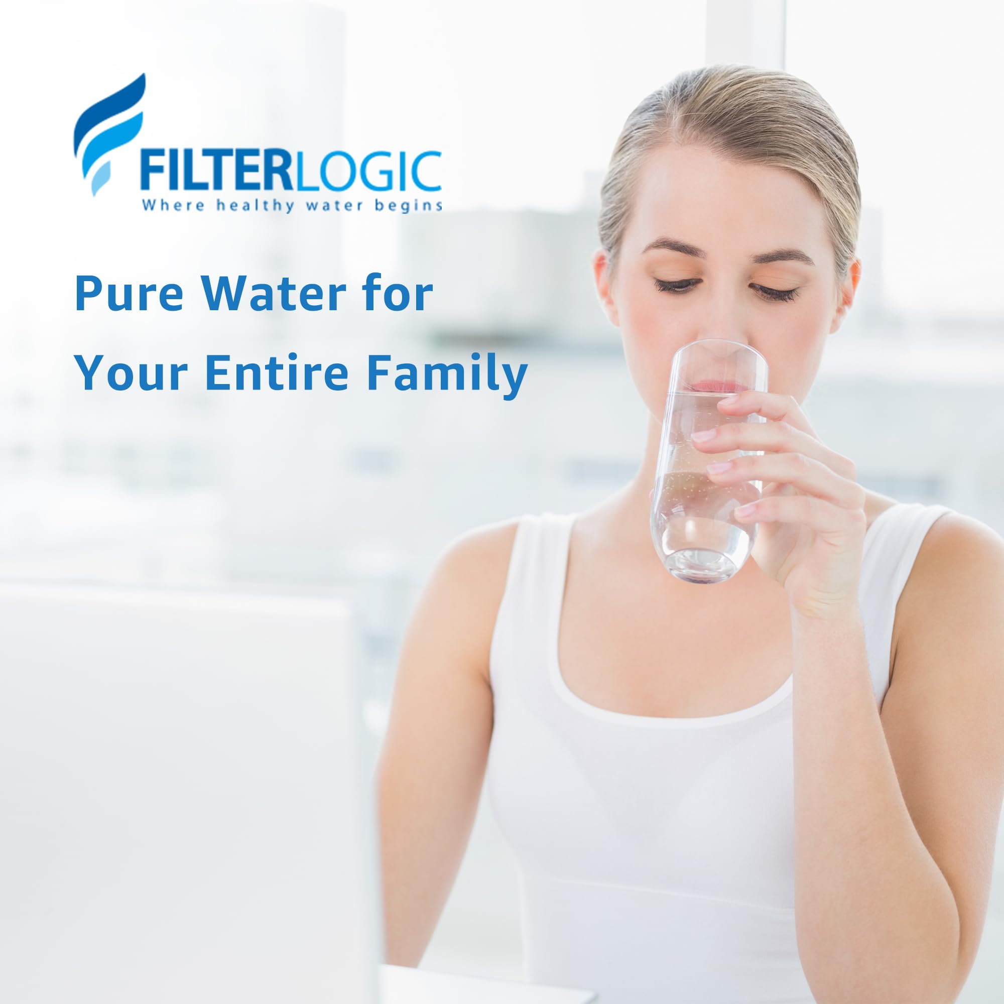 Filterlogic NSF Certified Water Filter, Replacement for Pur® RF9999® Faucet Water Filter, Pur® Faucet Model Pur-0A1,FM-2500V, FM-3700, PFM350V, PFM400H, (Pack of 6),Model No.: FL-FF08