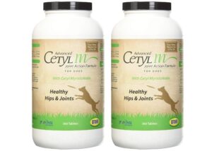 cetyl m advanced dog joint action tablets 360 count, pack of 2