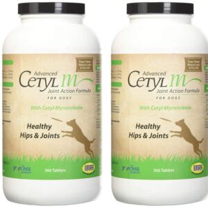 Cetyl M Advanced Dog Joint Action Tablets 360 Count, Pack of 2