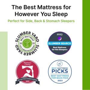 GhostBed Flex 13 Inch Cool Gel Memory Foam & Innerspring Hybrid Mattress, Medium Feel, Made in The USA, Twin