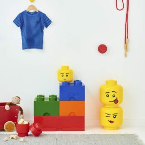 ROOM Copenhagen, Lego Wall Hanger Set - Decorative Playroom Utility Hooks - Yellow/Red/Blue