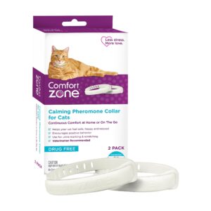 comfort zone cat calming collar: 2 pack