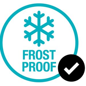 Gardena Metal Nozzle - Frost Proof - (Variable Spray Patterns) + Water Stop, 3815M-FP