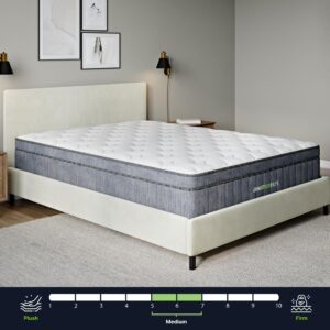 GhostBed Flex 13 Inch Cool Gel Memory Foam & Innerspring Hybrid Mattress, Medium Feel, Made in The USA, Twin