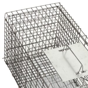 Oteymart Live Animal Trap Cage Humane Cage Catch Metal Steel with Handle, Release Rats Mouse Mice Rodents Squirrels, Rats,and Similar Sized Pests, 32" X 12.5" X 12"