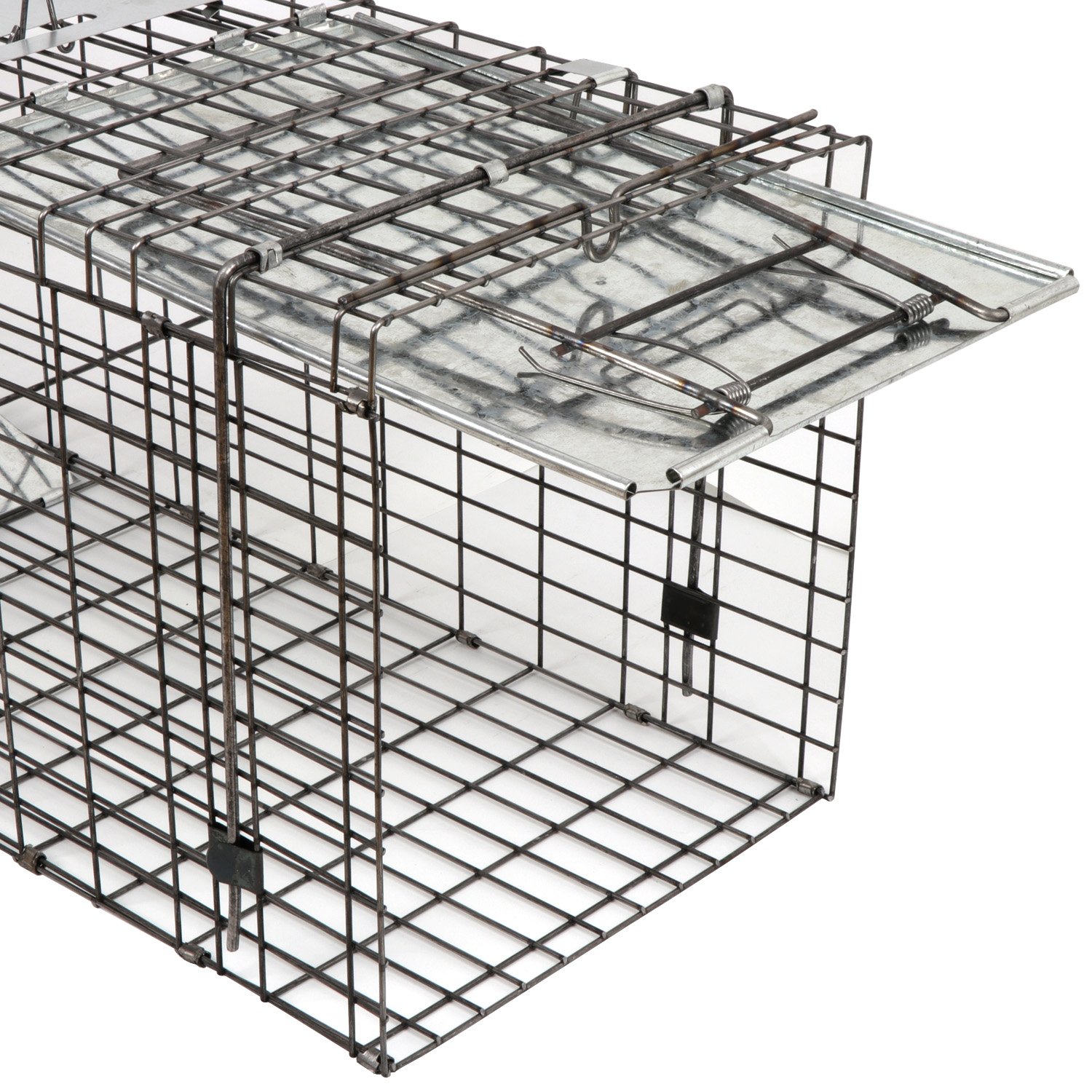 Oteymart Live Animal Trap Cage Humane Cage Catch Metal Steel with Handle, Release Rats Mouse Mice Rodents Squirrels, Rats,and Similar Sized Pests, 32" X 12.5" X 12"