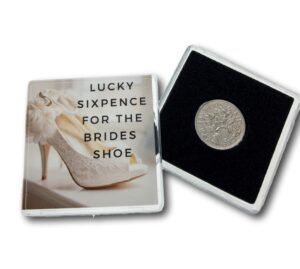 lucky sixpence for the bride | genuine hand polished sixpence | sixpence tradition (bride)