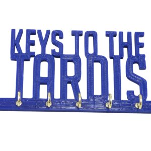 Dr. Who Doctor Who Tardis Key Rack Key Holder Jewelry Organizer 6" x 3" x 3/16"