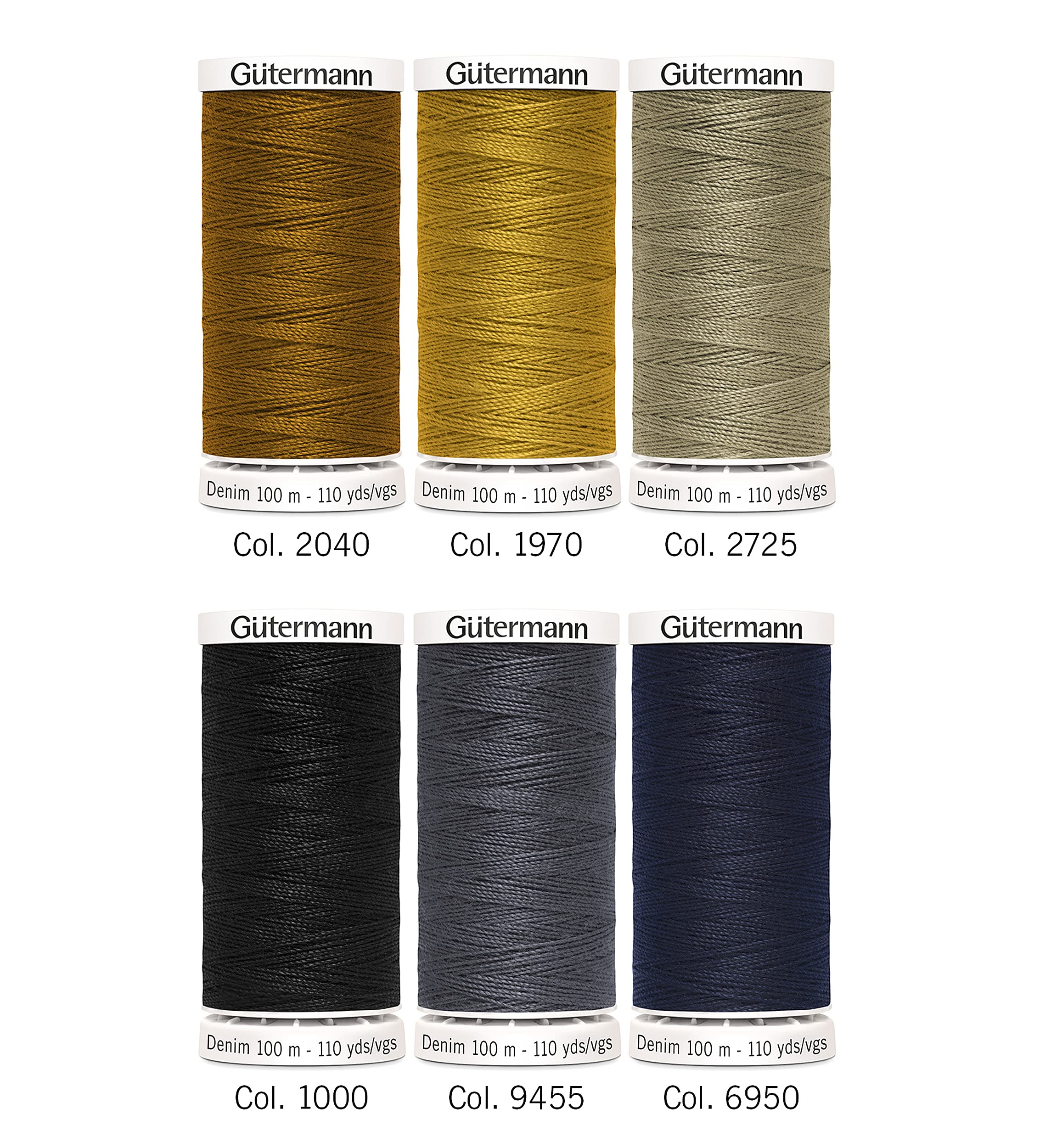 Gutermann Thread Denim 6 SPLS Denim Multicoloured