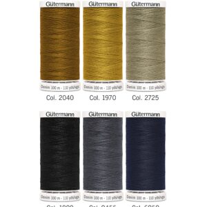 Gutermann Thread Denim 6 SPLS Denim Multicoloured