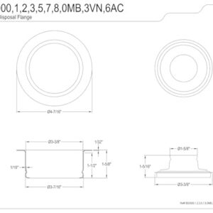 Kingston Brass BS3007 Made To Match Garbage Disposer Flange, Brushed Brass